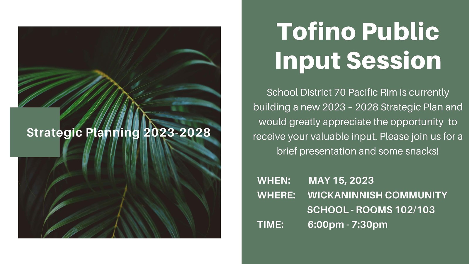 Tofino Public Input - Strategic Planning - May 15, 2023