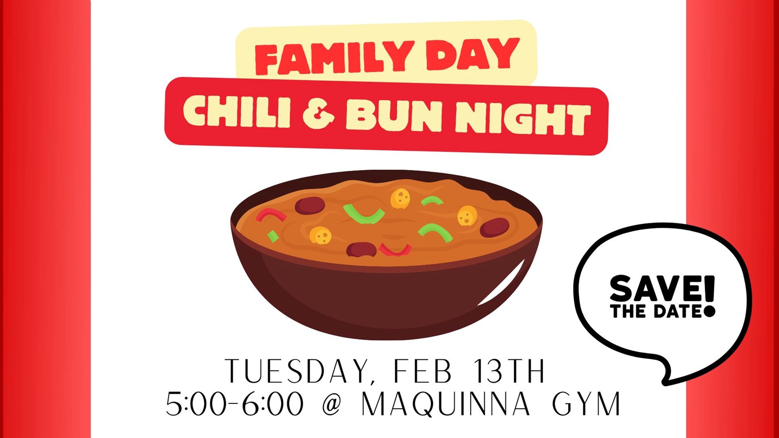 Family Day ~ Chili & Bun Night