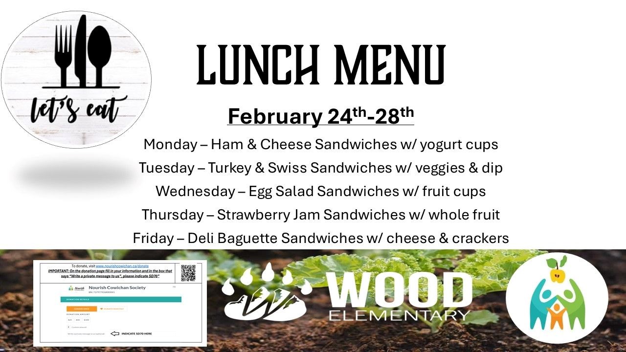 Lunch Program February 24th-28th