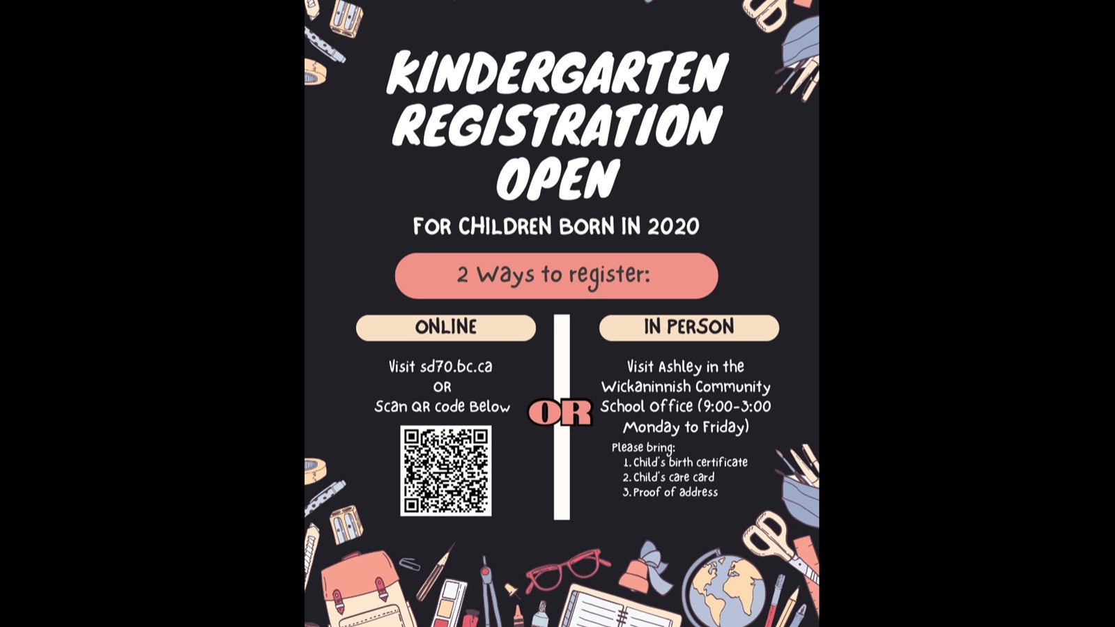 Kindergarten Registration Open