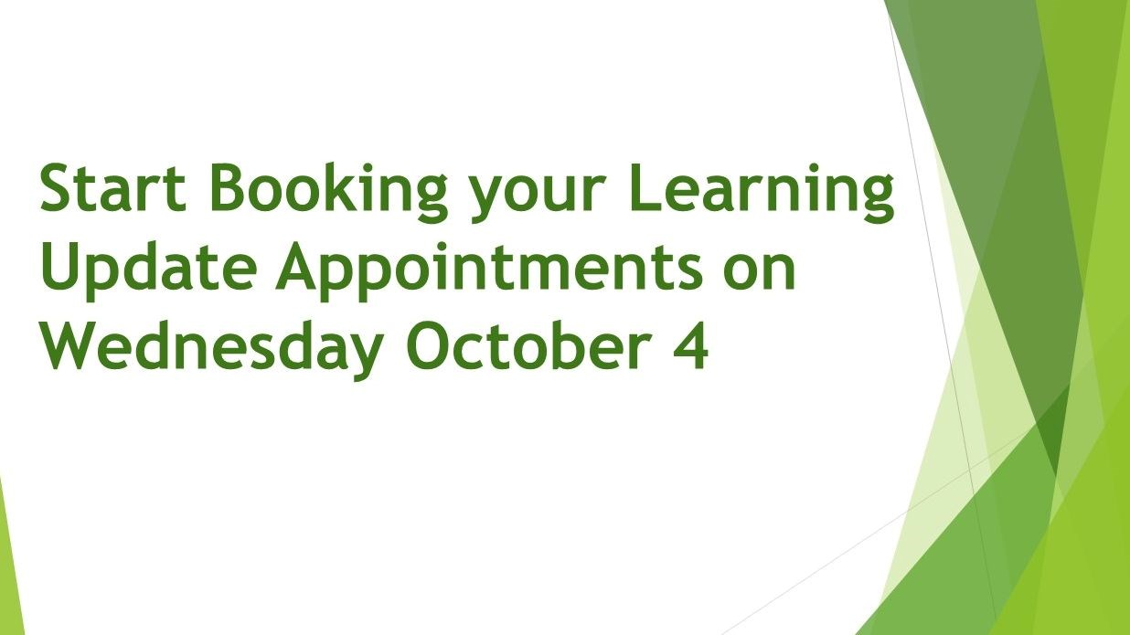 Learning Update Appointments